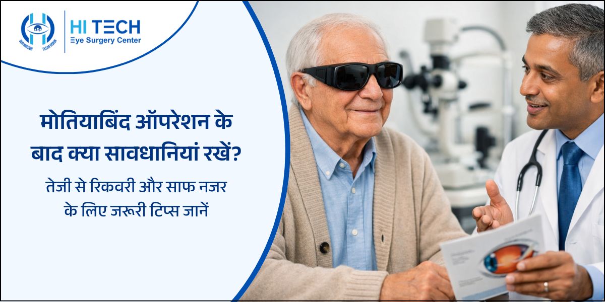 मोतियाबिंद ऑपरेशन के बाद क्या सावधानियां रखें? | Hi Tech Eye Surgery Center